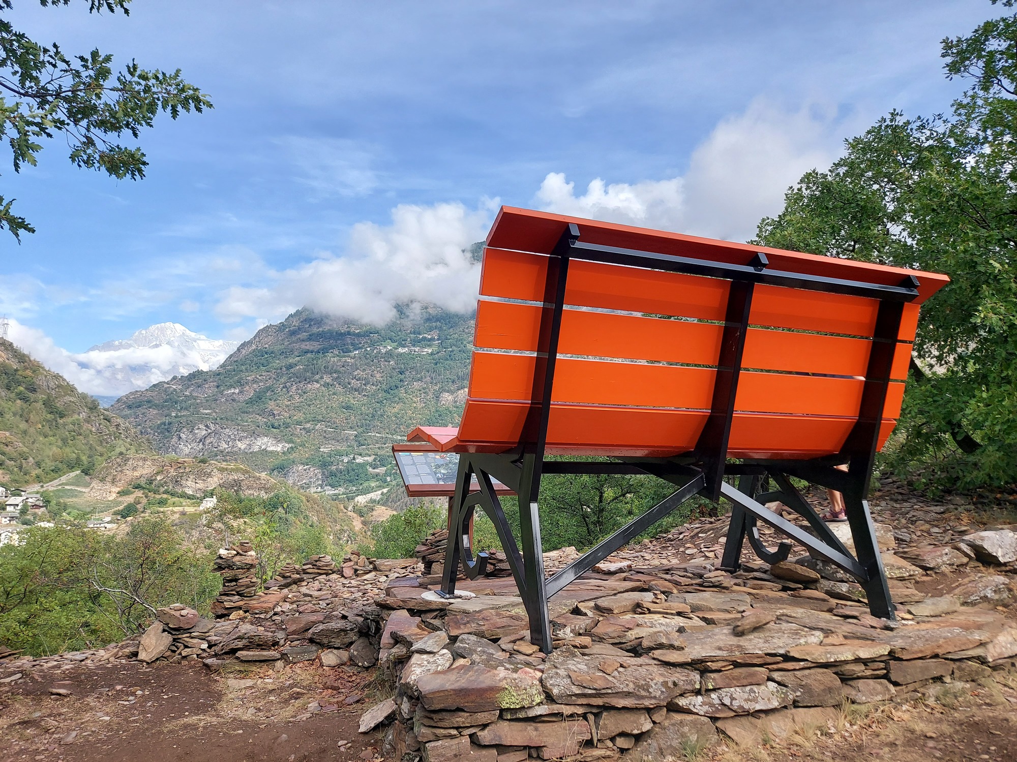 Passeggiata alla big bench di Arvier - Tascapan